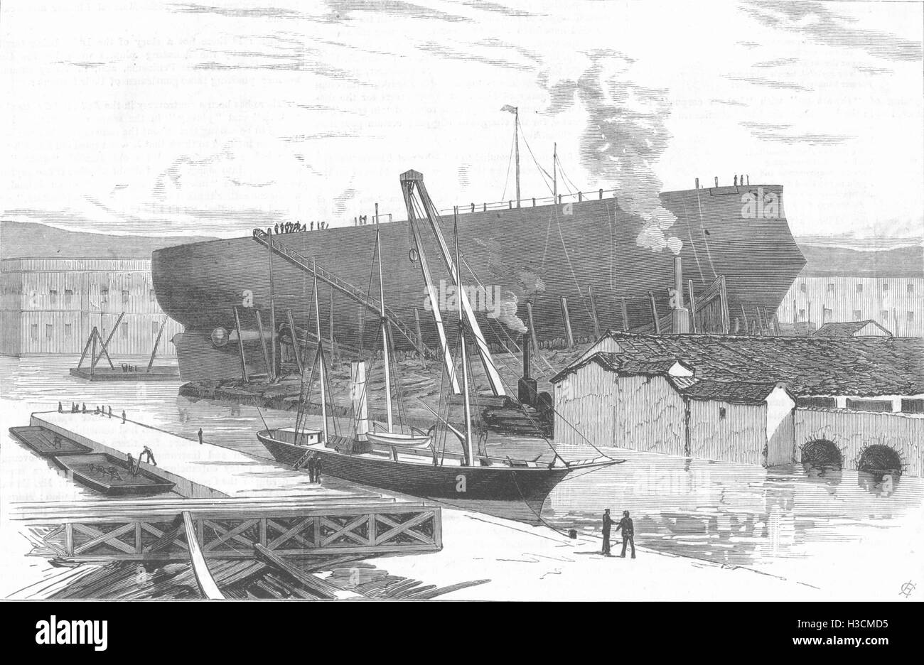 ITALY Great Italian Citadel-ship Lepanto, ready for Launching at ...