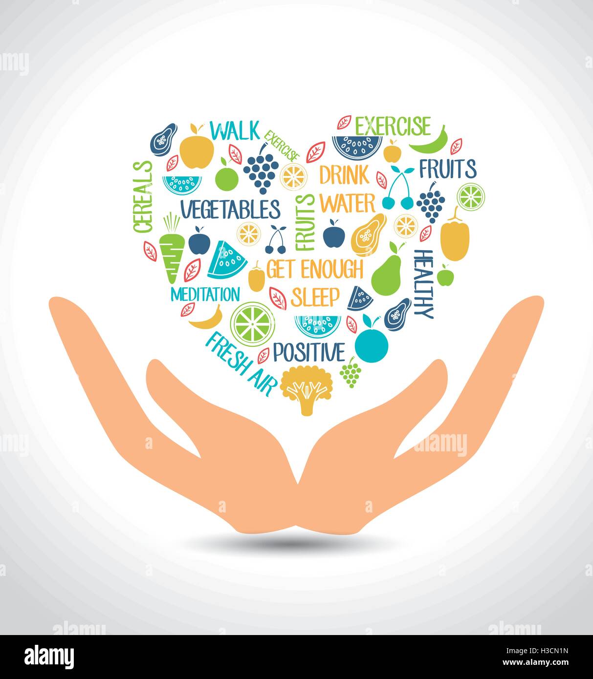 healthy food design Stock Vector Image & Art - Alamy