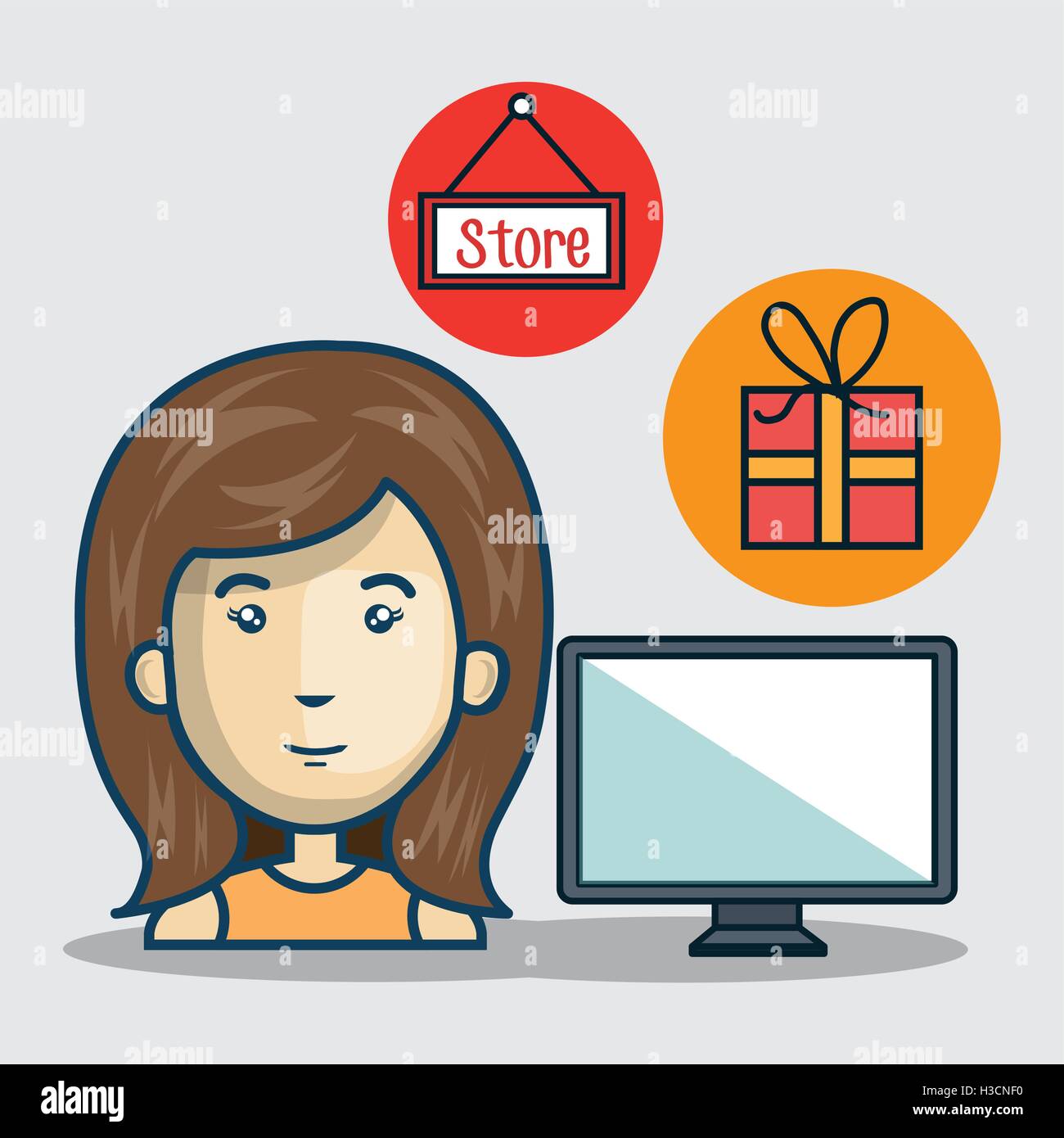 shopping and store design Stock Vector Image & Art - Alamy