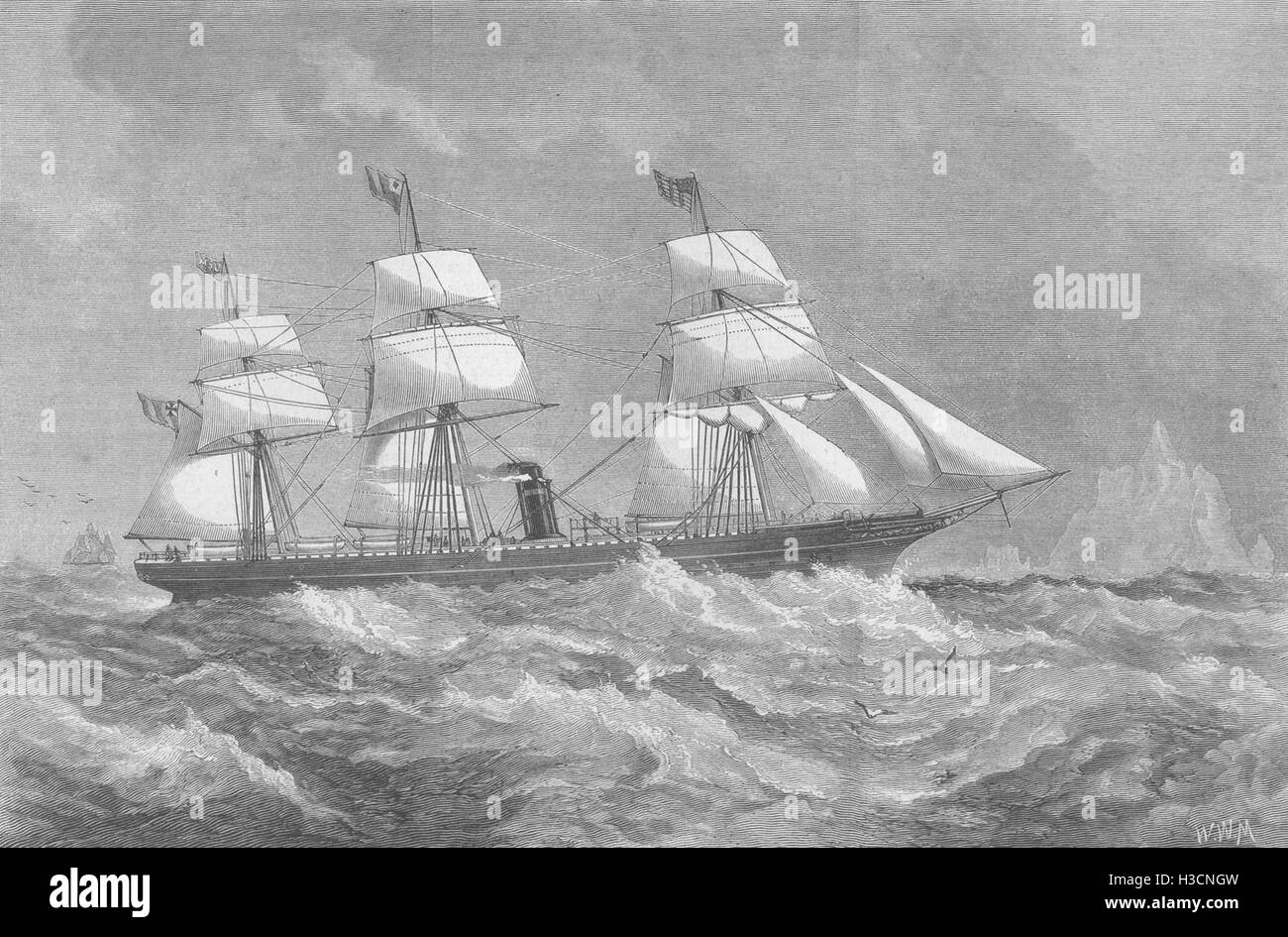 Steam ship 19th century hi-res stock photography and images - Alamy