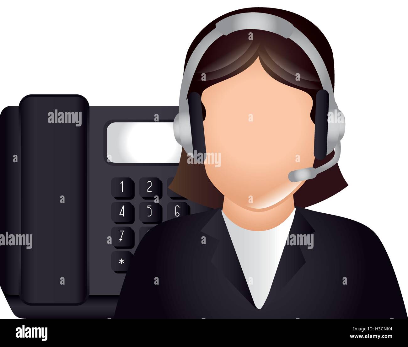 call center and customer support design Stock Vector Image & Art - Alamy