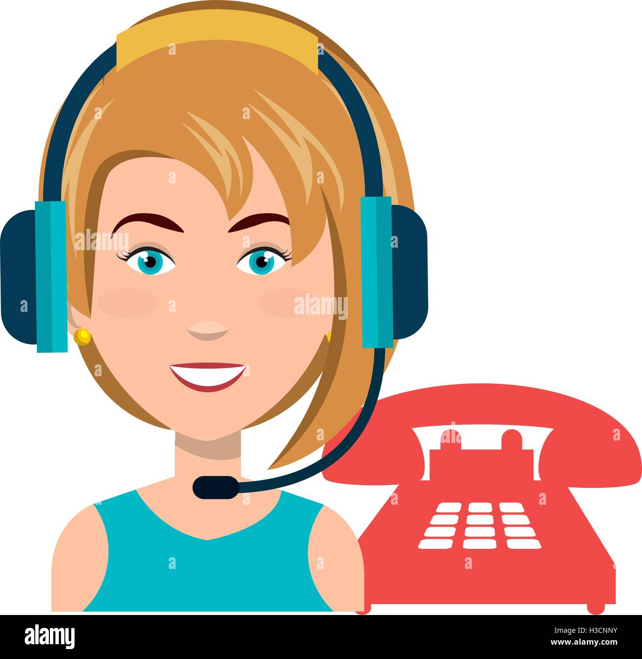 call center and customer support design Stock Vector Image & Art - Alamy
