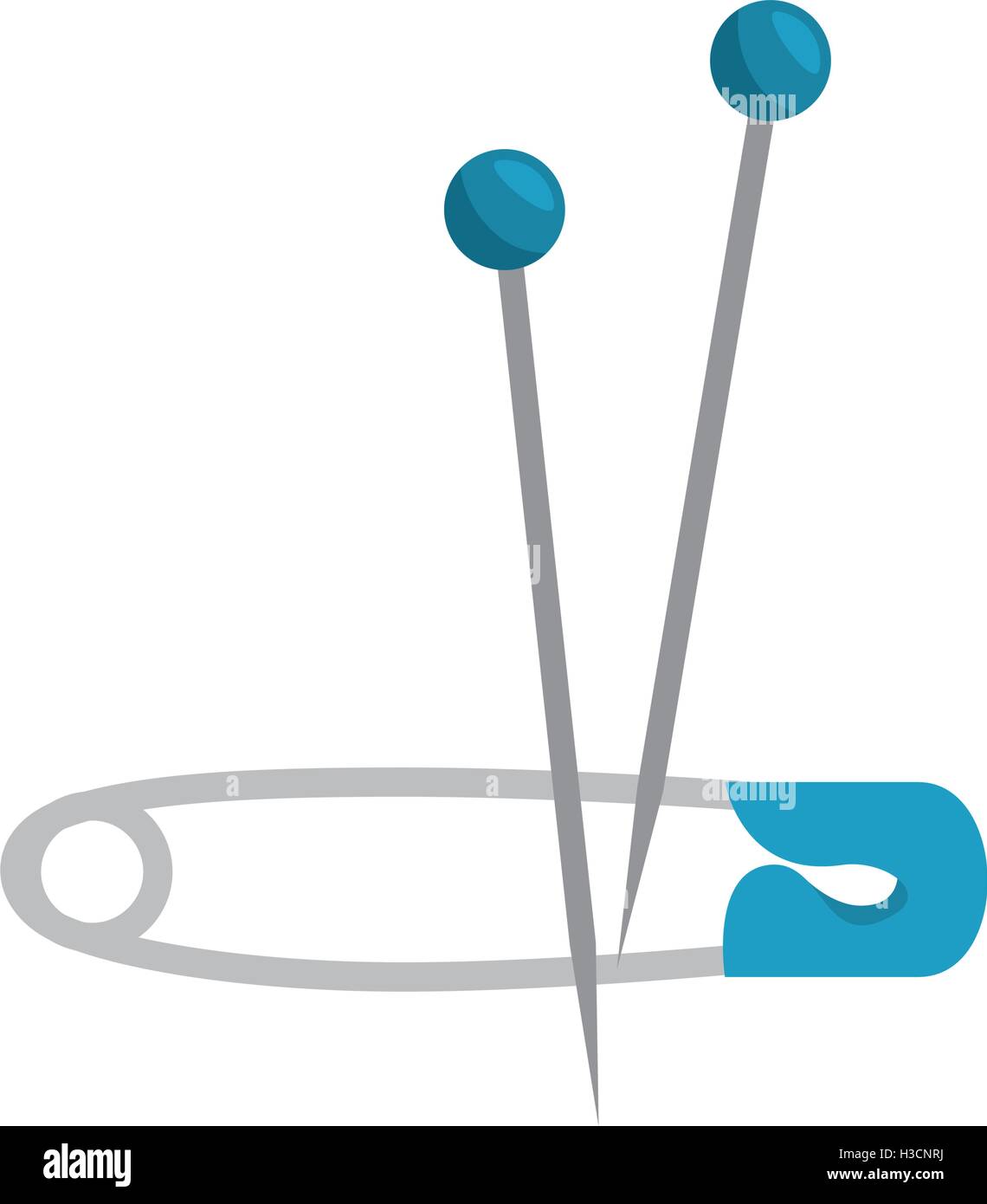 sewing push pin and needle Stock Vector Image & Art - Alamy