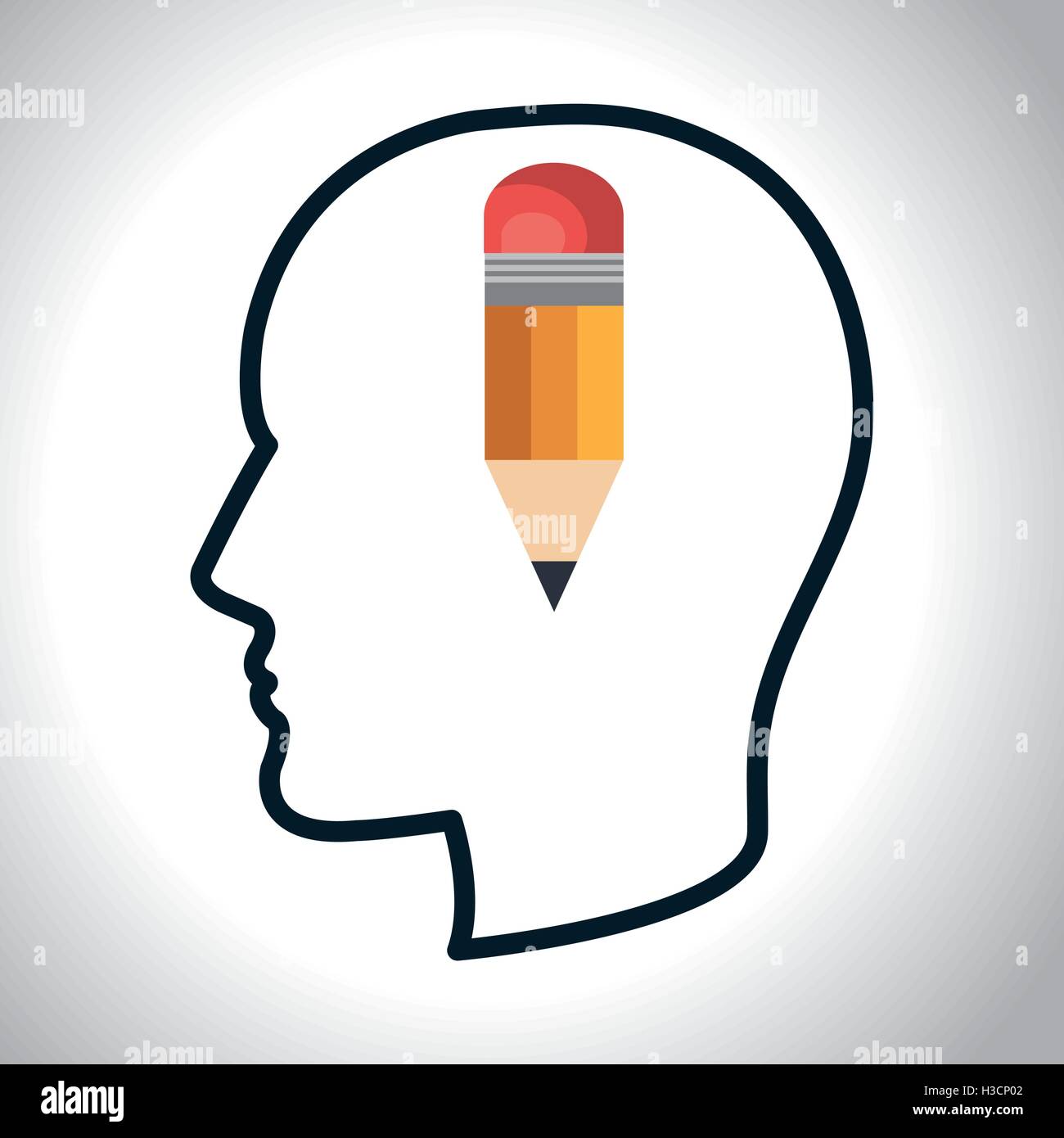 human head profile Stock Vector Image & Art - Alamy