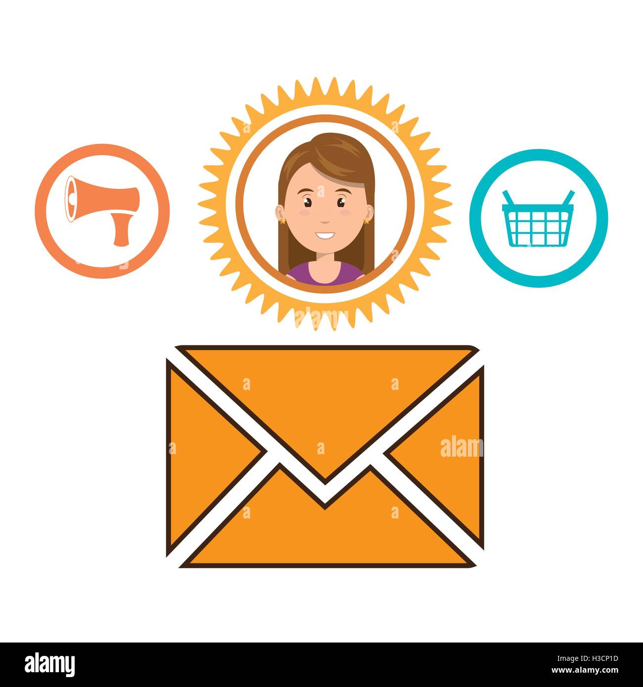 Shopping for support team Stock Vector Images - Alamy