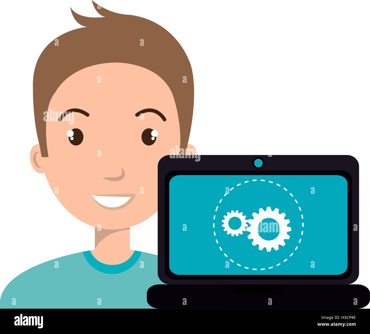 laptop computer device Stock Vector Image & Art - Alamy