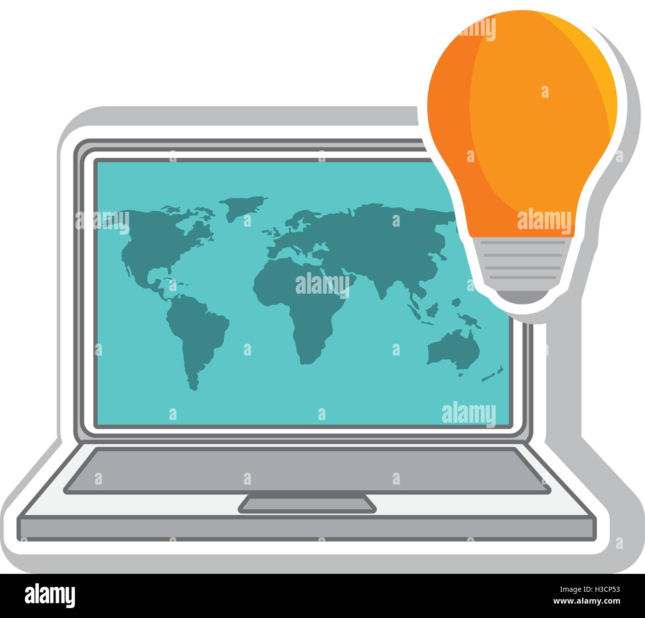 laptop computer device Stock Vector Image & Art - Alamy