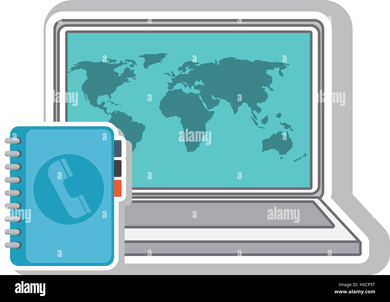 laptop computer device Stock Vector Image & Art - Alamy