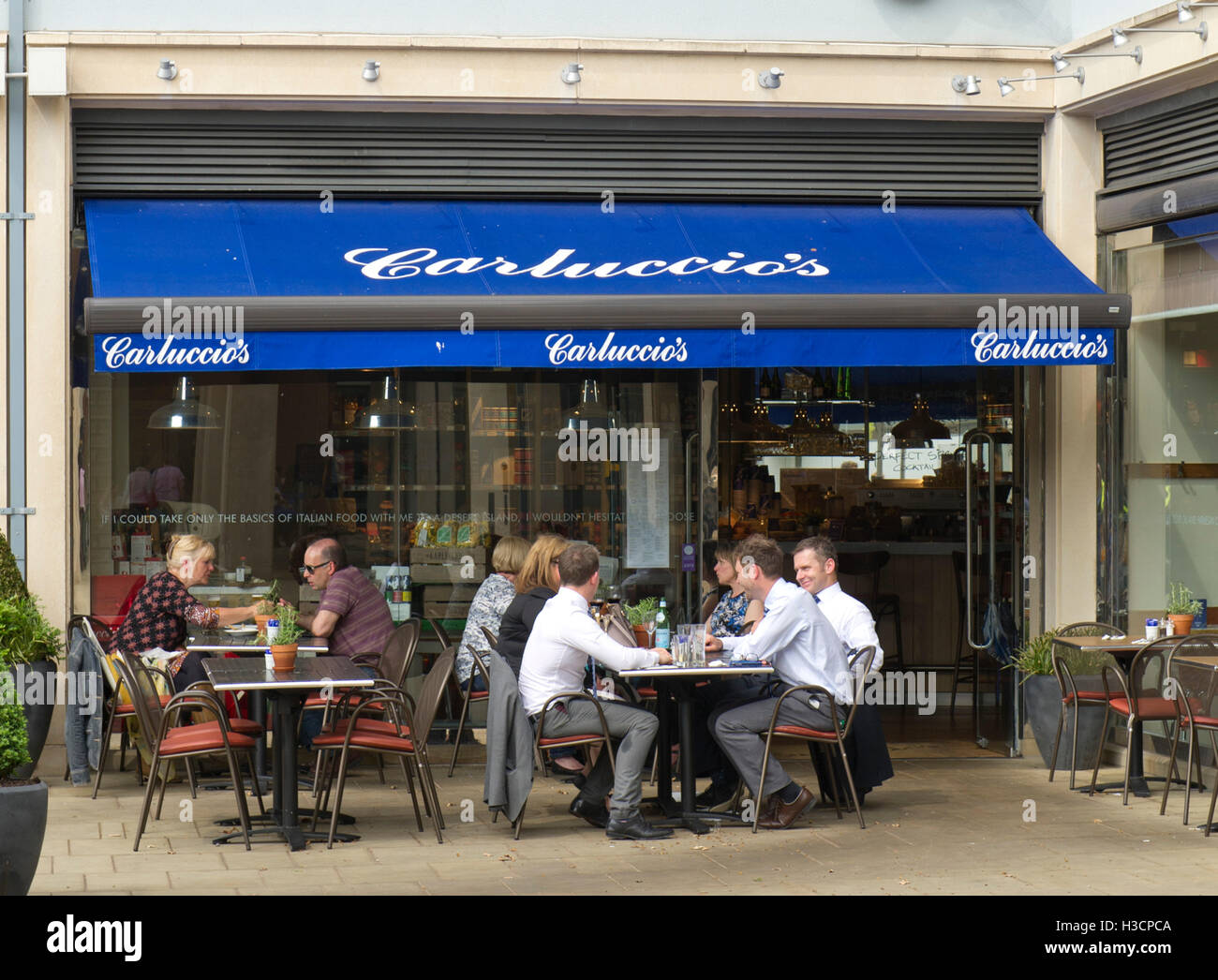 Carluccio's Restaurant in Cabot Circus, Bristol Stock Photo - Alamy