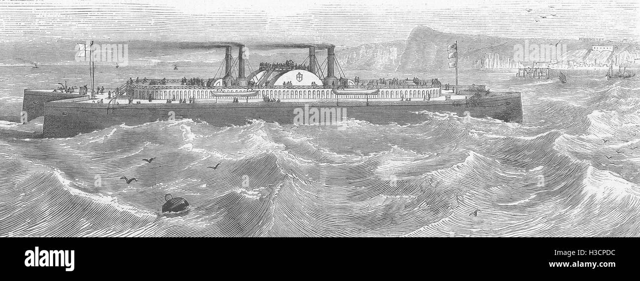 SHIPS Captain Dicey's steamer 1872. The Illustrated London News Stock ...