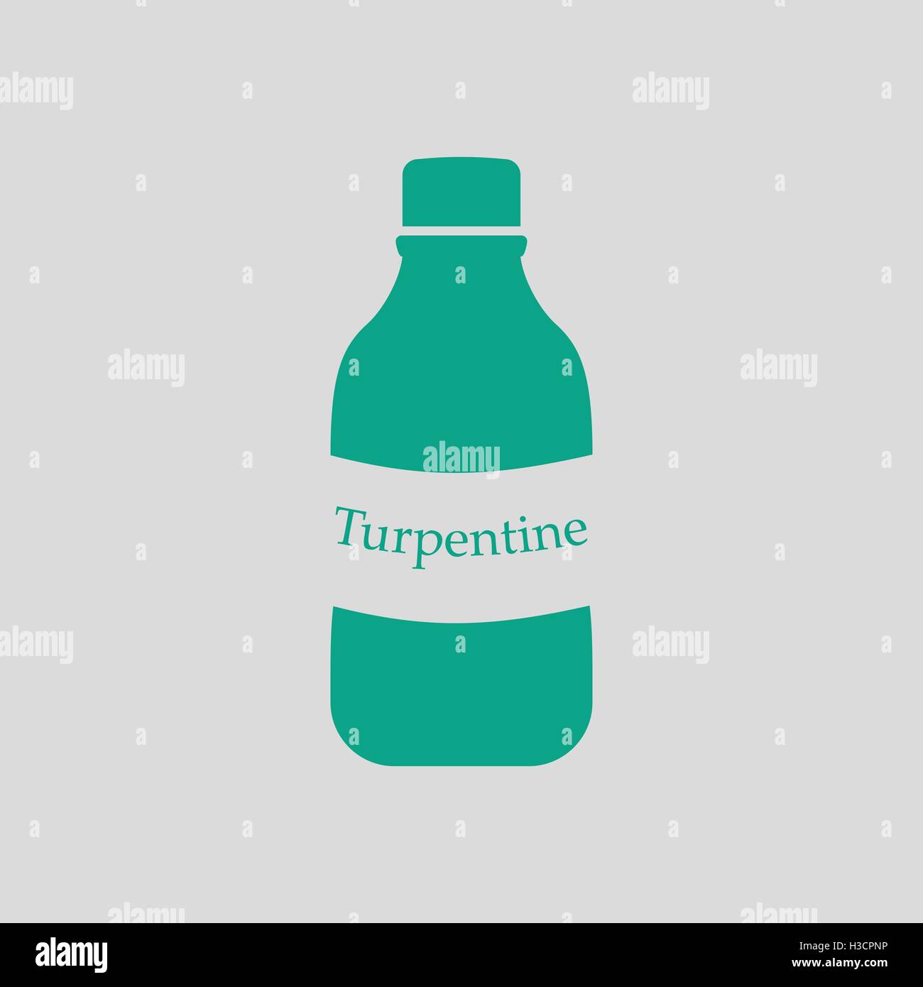 Turpentine icon. Gray background with green. Vector illustration Stock ...