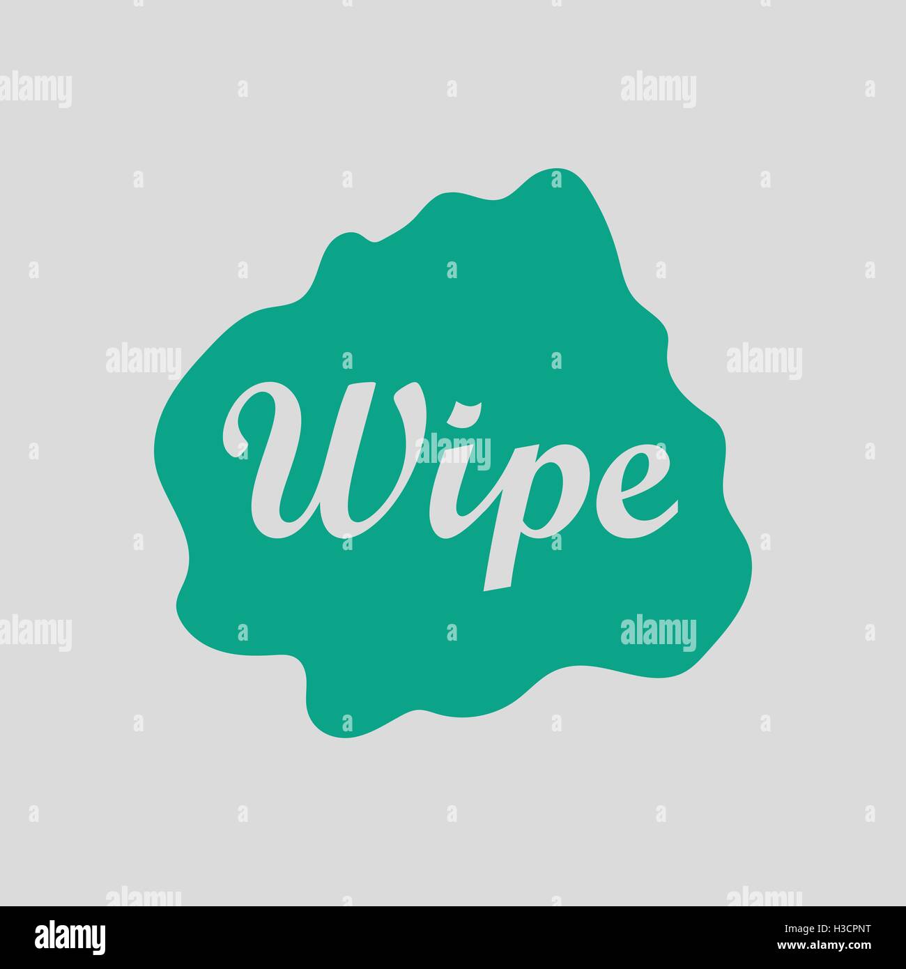 Wipe cloth icon. Gray background with green. Vector illustration Stock ...