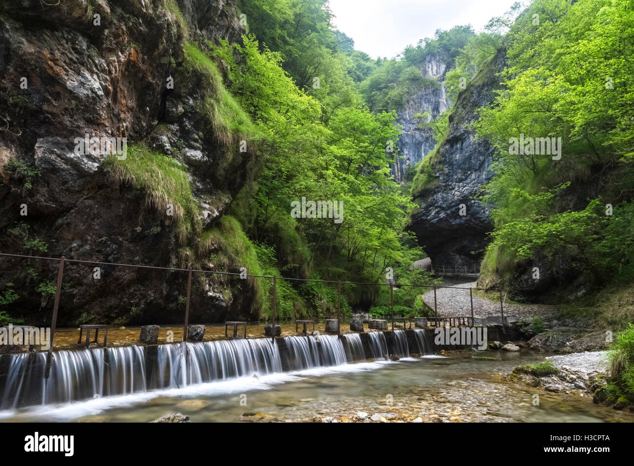 Valle Vertova pathway, Vertova, Val Seriana, Bergamo province, Lombardy ...