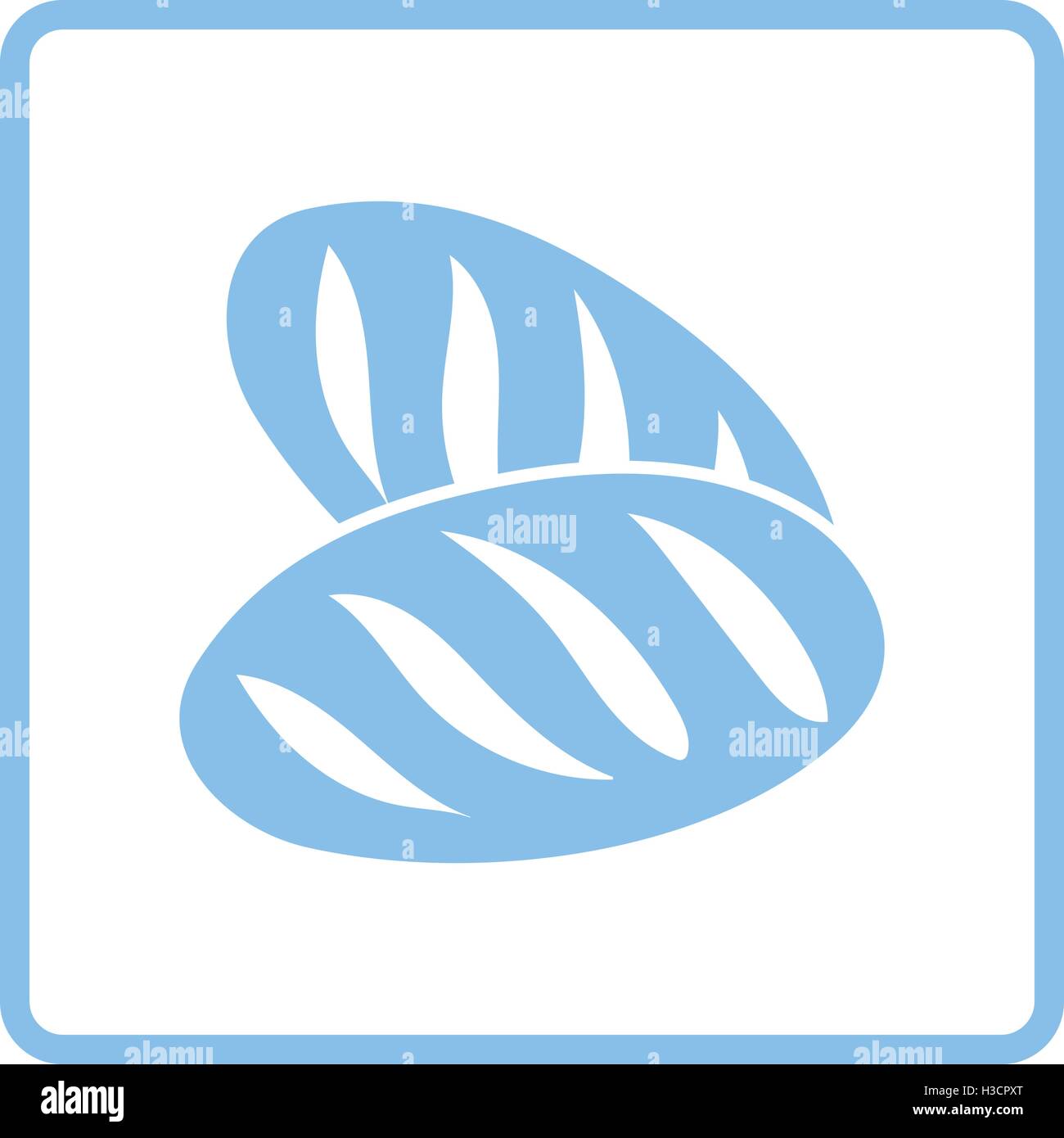 Bread icon. Blue frame design. Vector illustration Stock Vector Image ...
