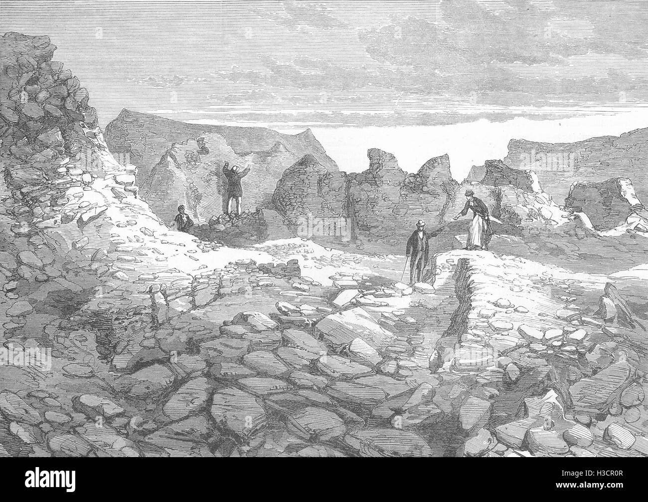 HISARLIK Dr Schliemann Excavations Biga peninsula Scaean gate palace ...