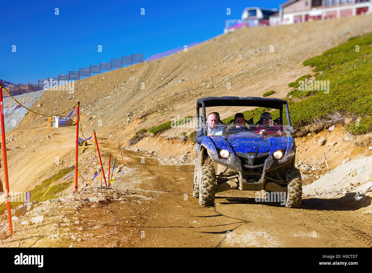 SOCHI, RUSSIA - OCTOBER 31, 2015: Sports mountain ATV Quad Bike with ...