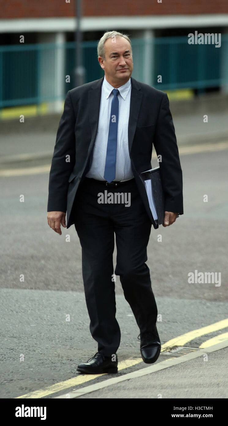 David Naylor, 57, director of Express Hi-Fold Doors Limited, arriving ...
