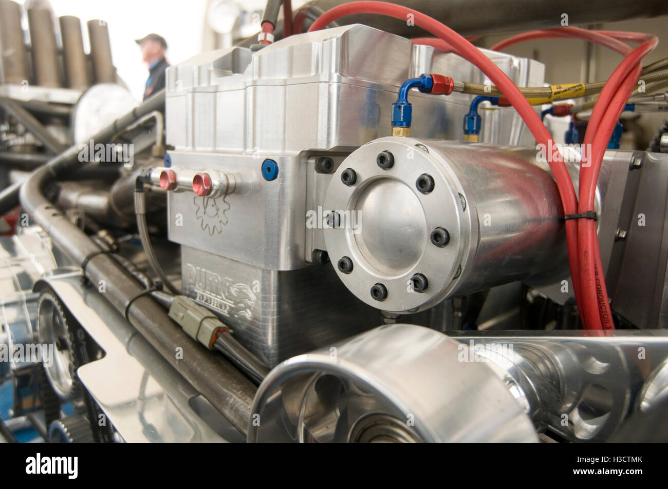 engine in a top fuel drag racing motorcycle Stock Photo - Alamy