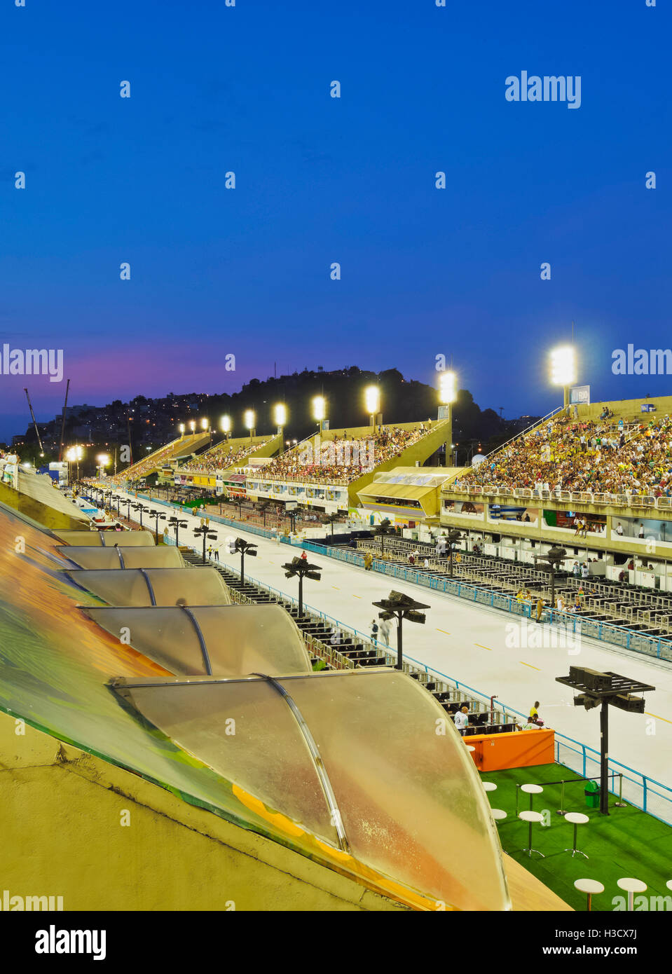 Brazil, State of Rio de Janeiro, City of Rio de Janeiro, Twilight view ...