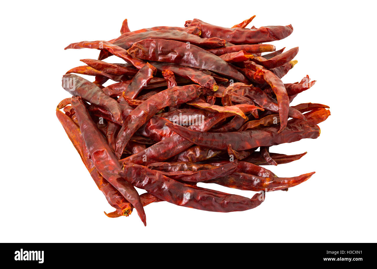 Dry chili isolated on white background and clipping path Stock Photo ...