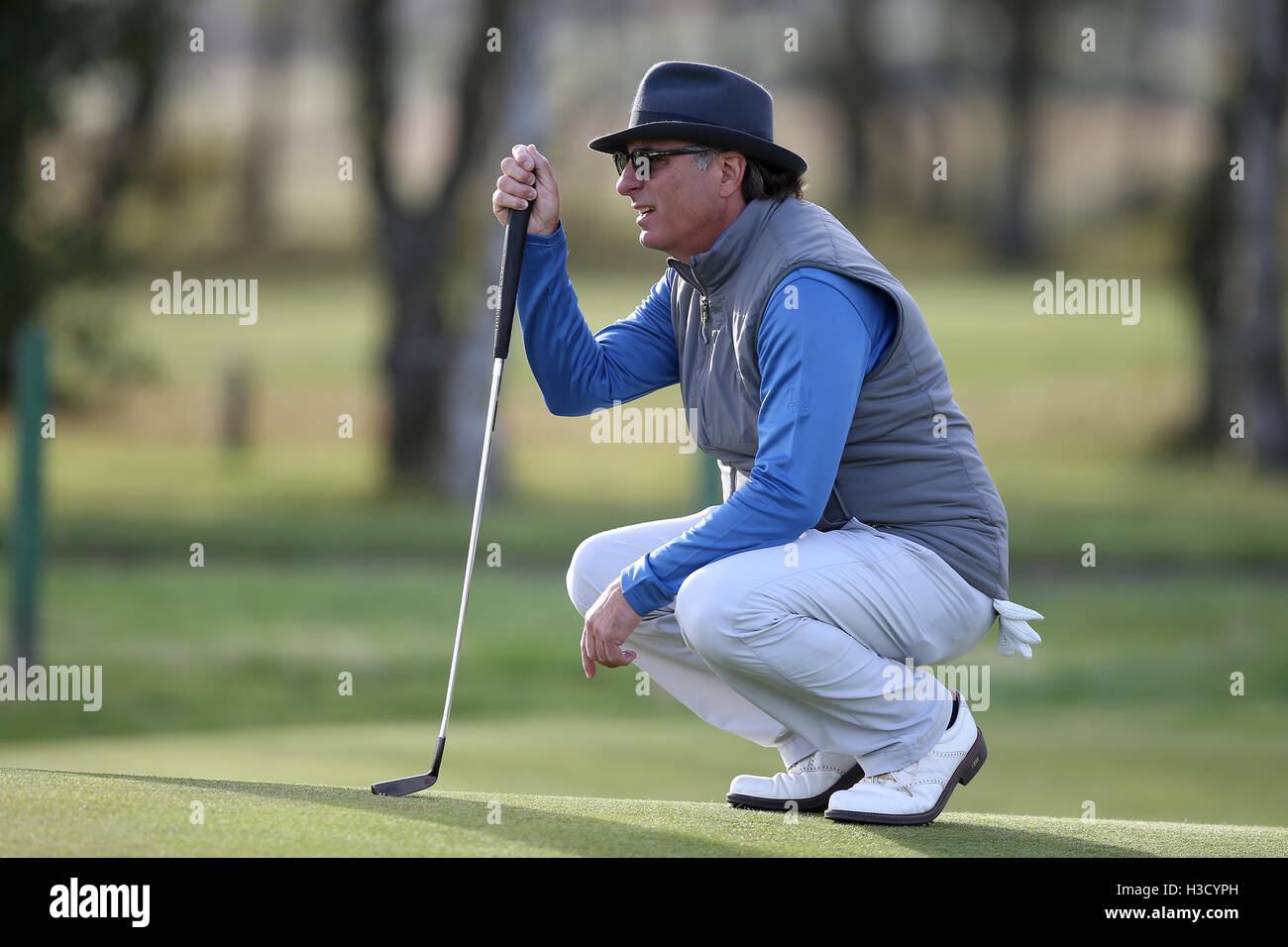 Andy Garcia on the 8th green during day one of the Alfred Dunhill Links ...