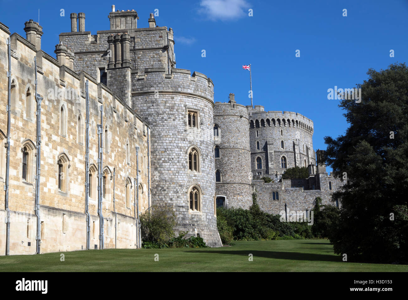 The Royal Residence of Windsor Castle at Windsor in Berkshire Stock ...