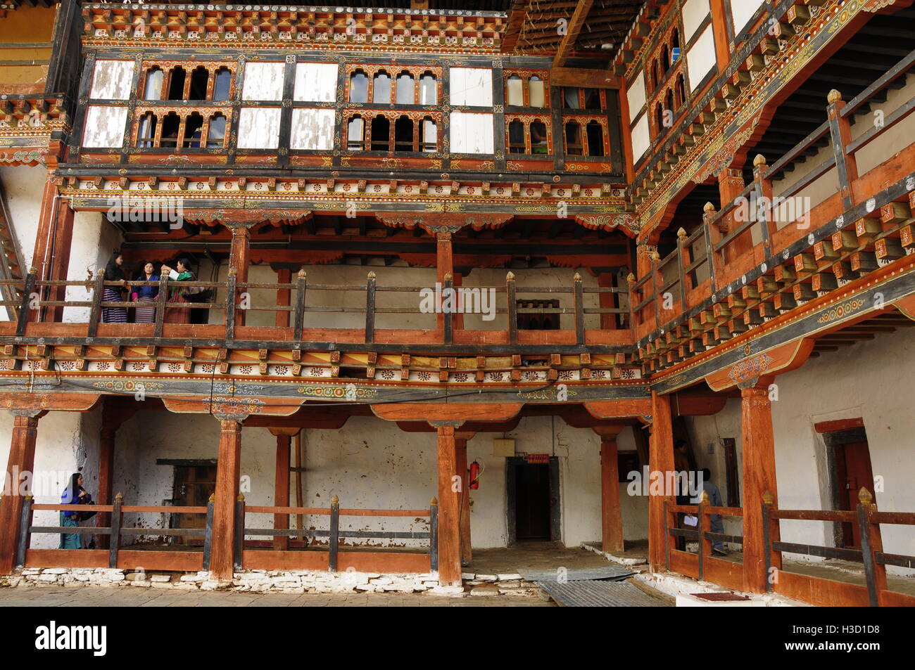 Punakha Dzong, traditional Bhutanese architecture, Paro, Bhutan Stock ...