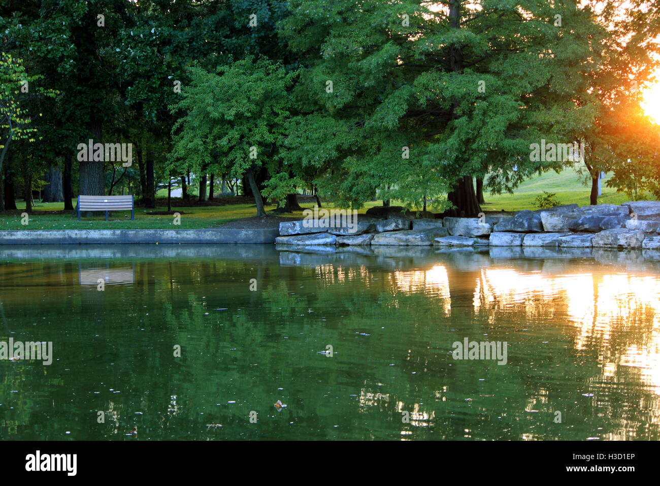 reflection with the sun Stock Photo - Alamy