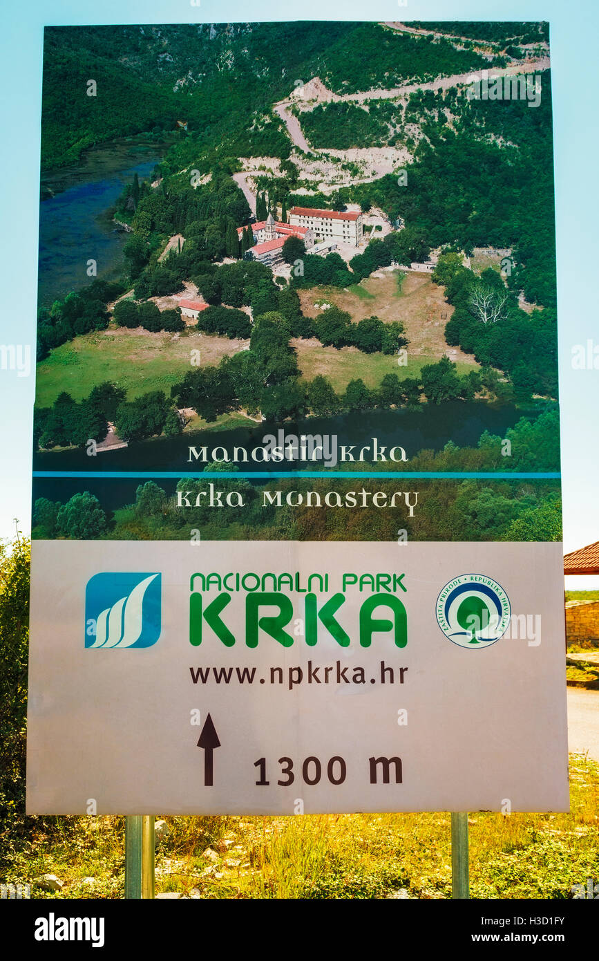 Krka monastery sign hi-res stock photography and images - Alamy