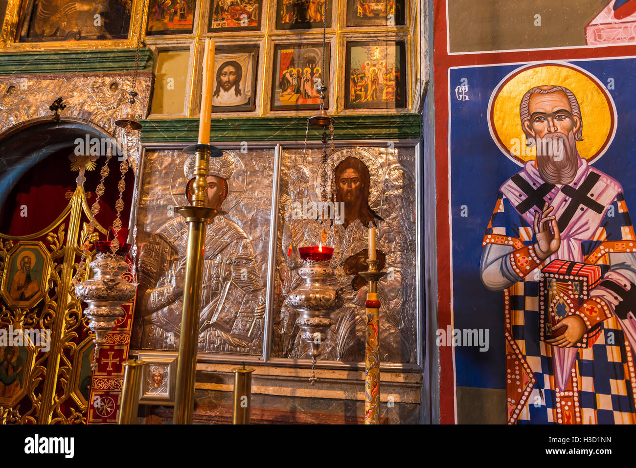 Krka monastery altar fresco hi-res stock photography and images - Alamy