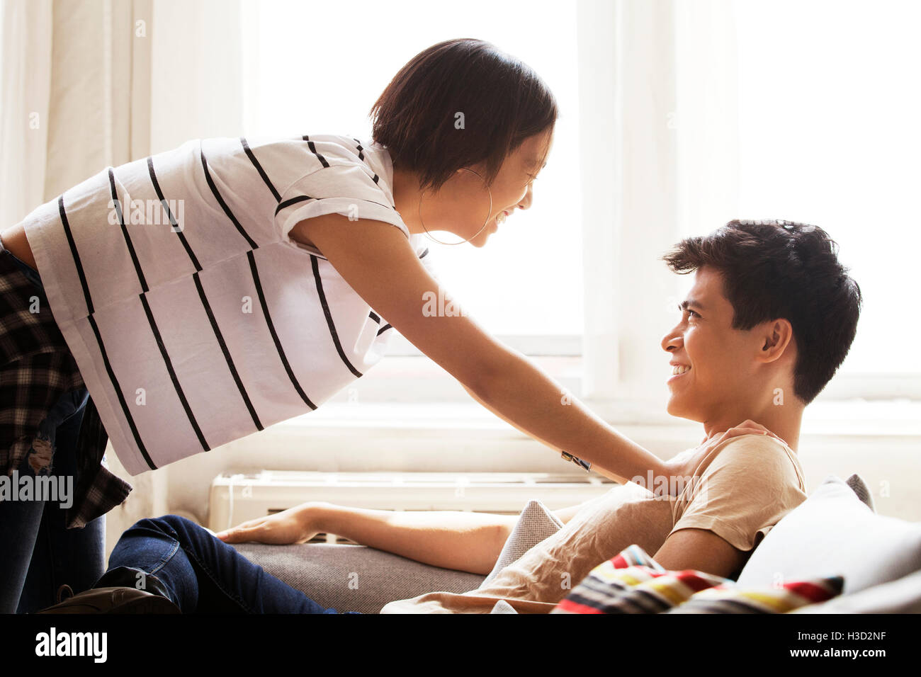 Leaning into man hi-res stock photography and images - Alamy