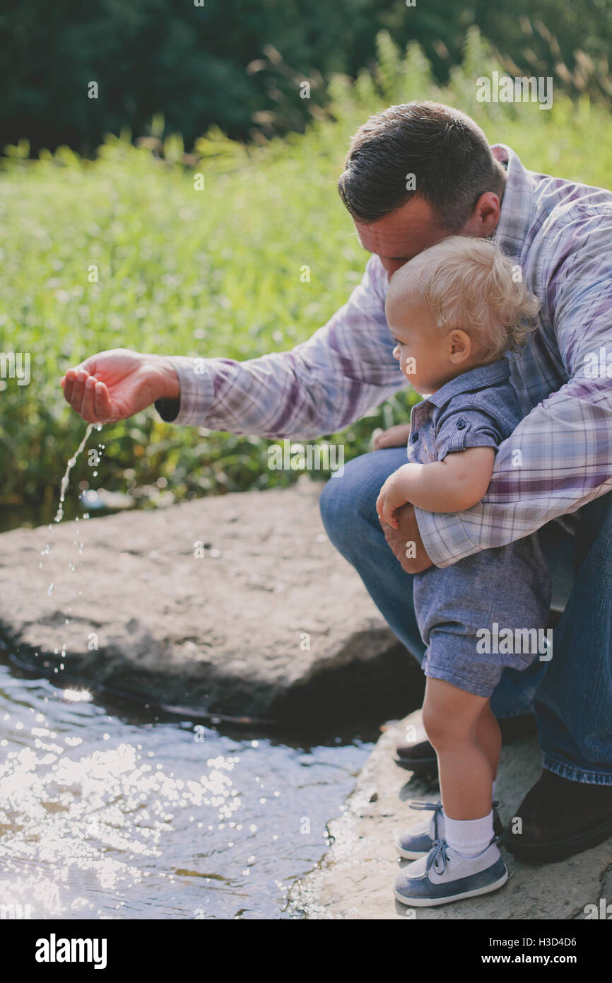 Boy reflection water looking hi-res stock photography and images - Alamy