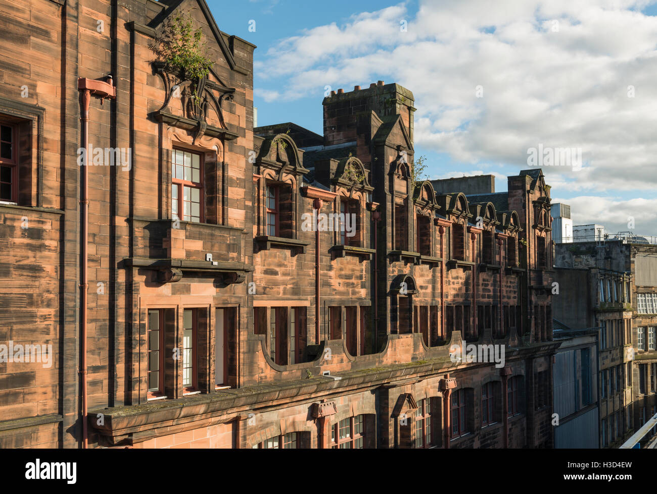 Upper floors and cornice,Glasgow Herald Building designed by Charles ...