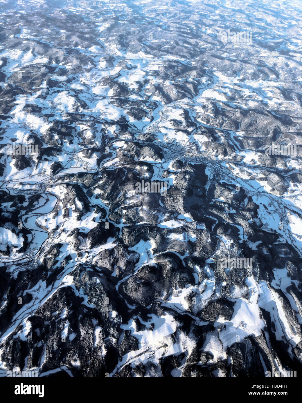 Aerial view of snow hi-res stock photography and images - Alamy