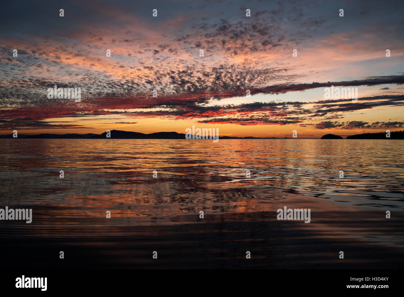 Strait Of Georgia Sunset High Resolution Stock Photography and Images ...