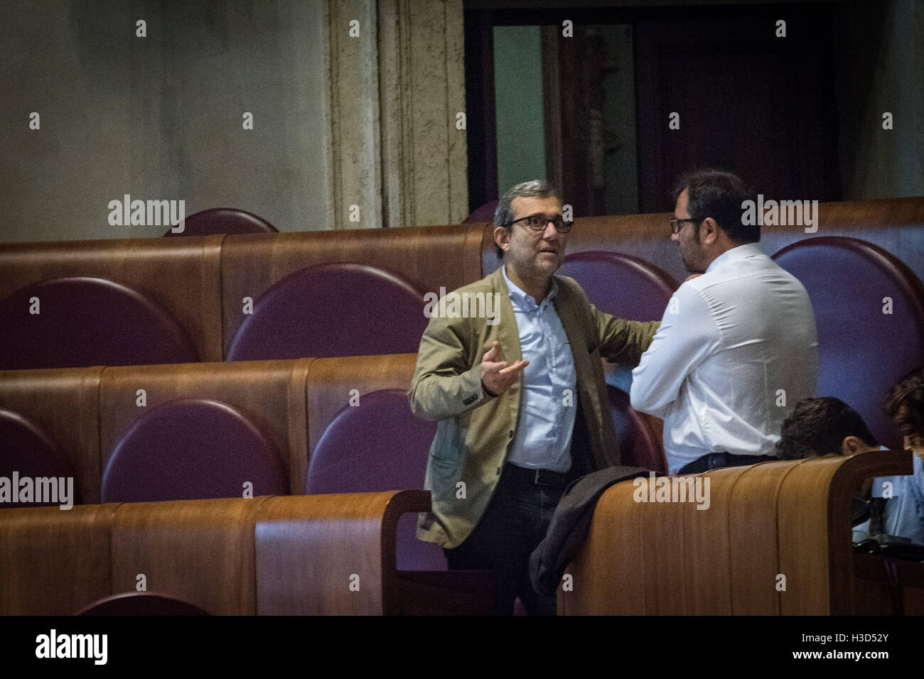 Rome, Italy. 06th Oct, 2016. Ferrara Paolo and Roberto Giachetti during ...