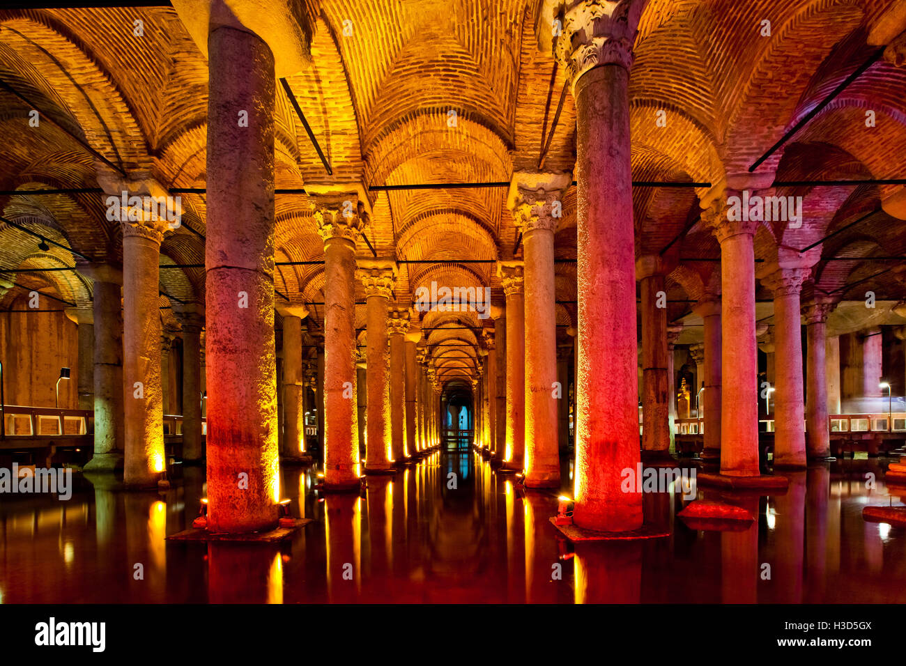 The Basilica Cistern interior in Istanbul Stock Photo - Alamy
