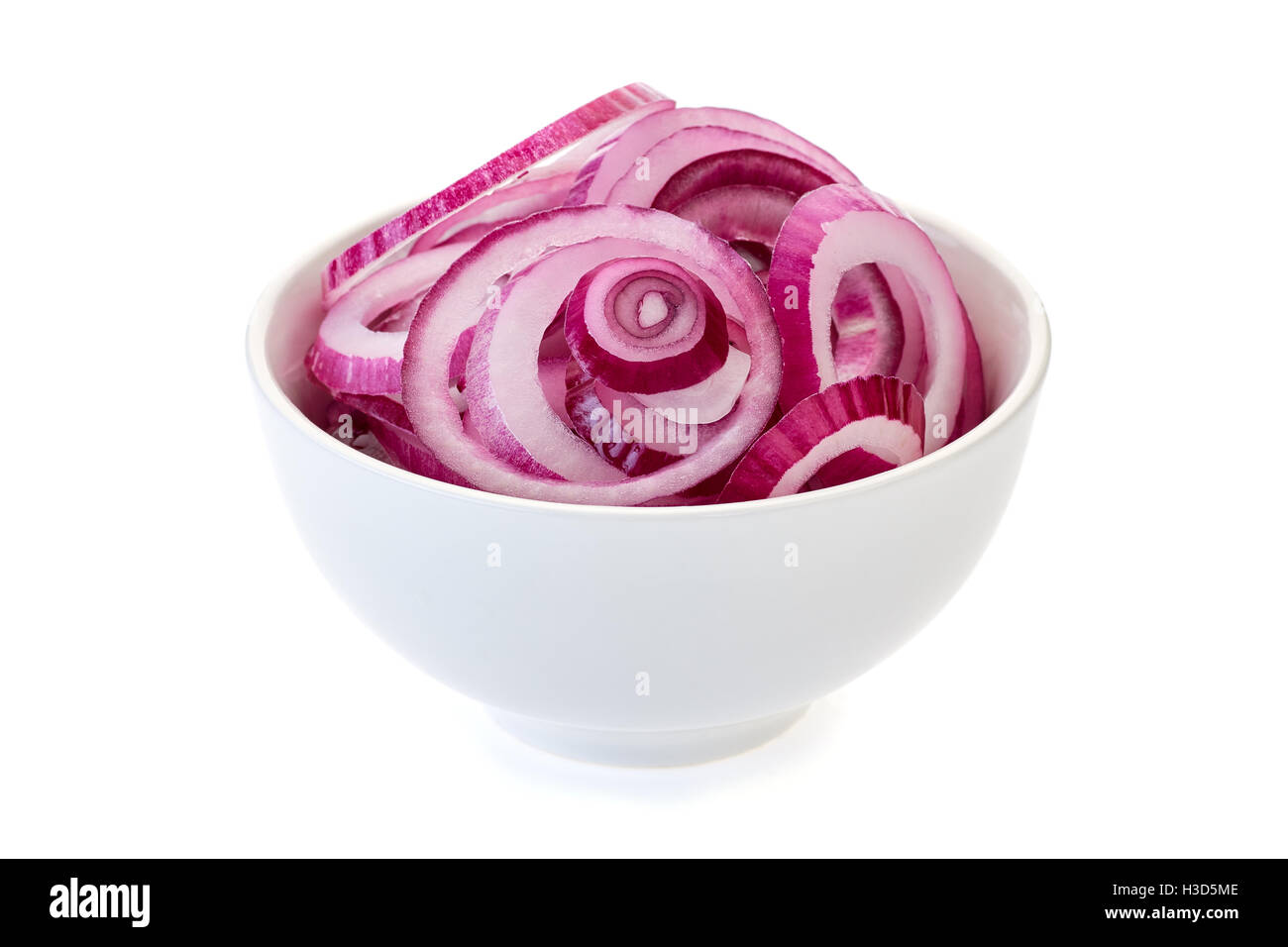 Sliced red onion in closeup hi-res stock photography and images - Alamy