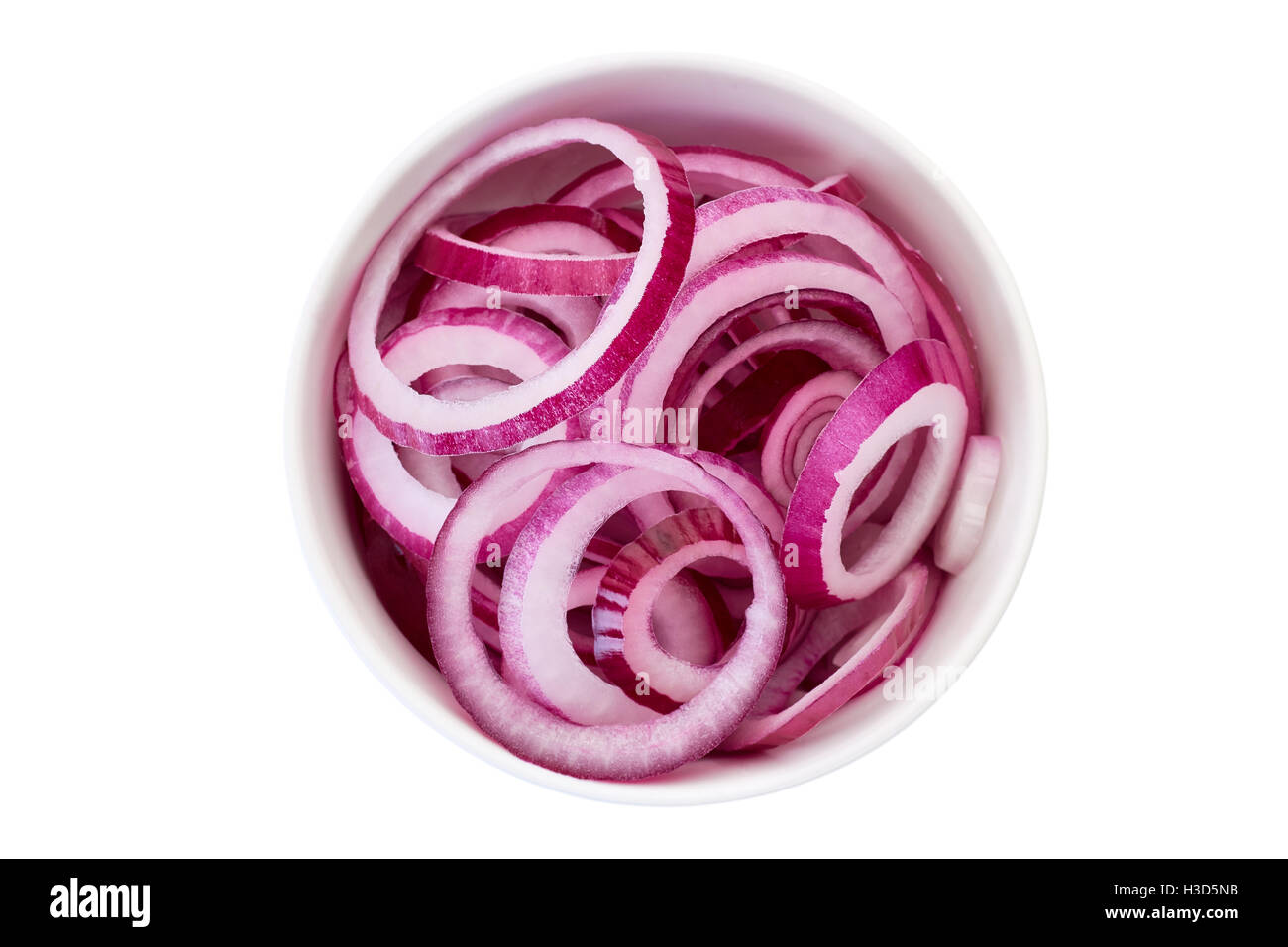 Sliced red onion in closeup hi-res stock photography and images - Alamy