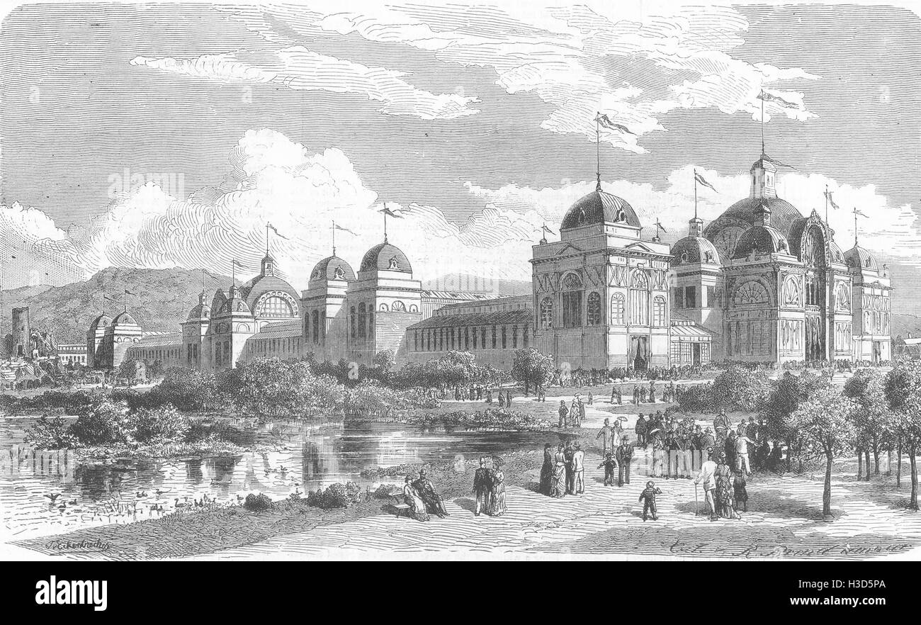 GERMANY The Industrial and Art exhibition at Dusseldorf 1880. The ...
