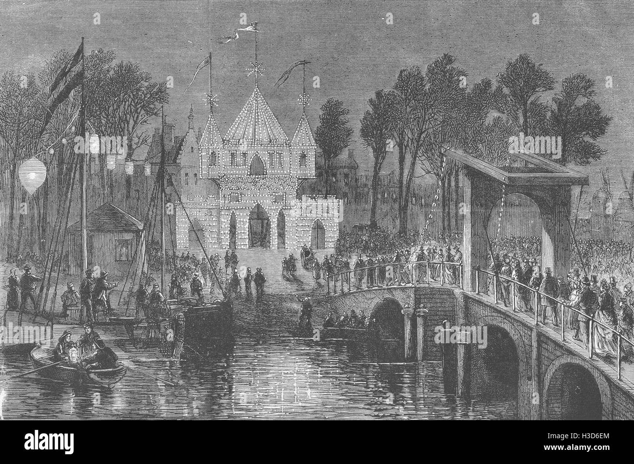 AMSTERDAM Independence 300th anniversary Celebrations-Brielle gate 1872 ...