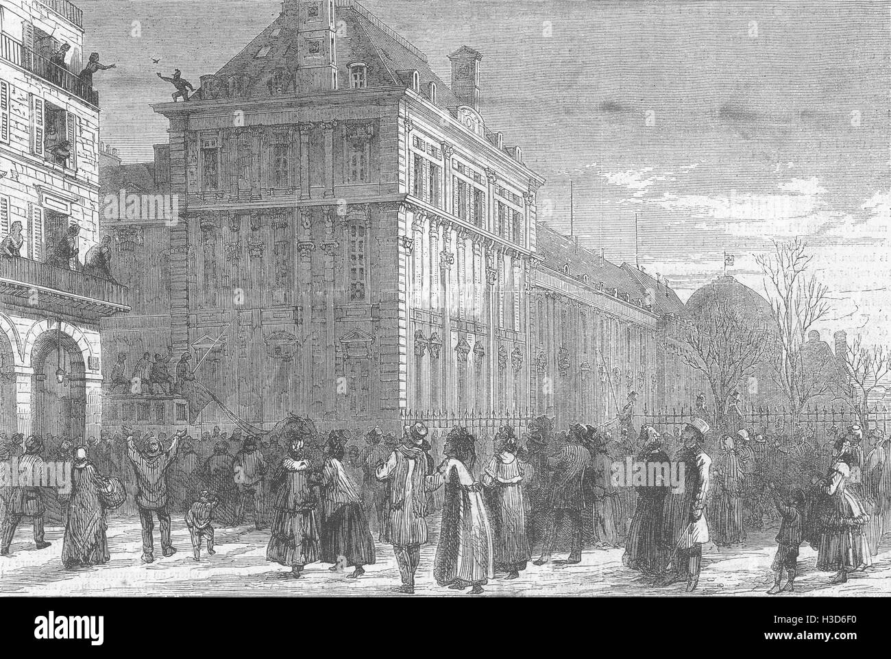 PARIS Balloon post A Welcome visitor-a Pigeon 1871. The Graphic Stock ...