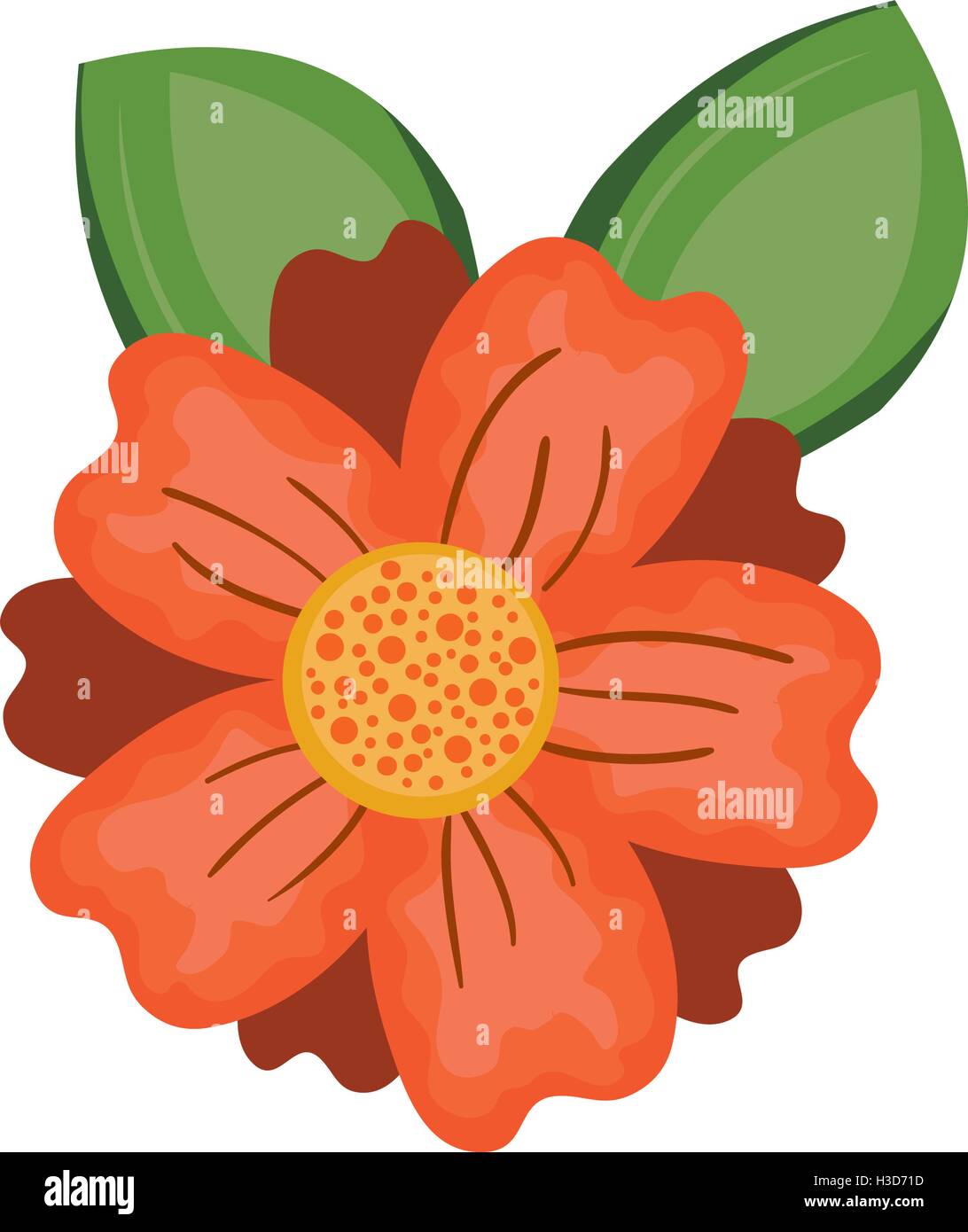 orange flower icon Stock Vector Image & Art - Alamy