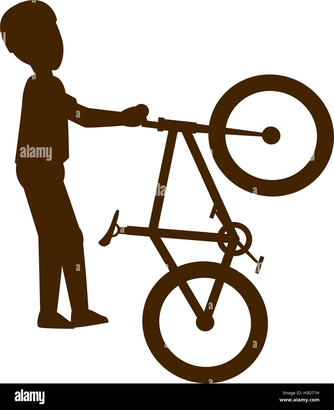 one bike sport Stock Vector Image & Art - Alamy