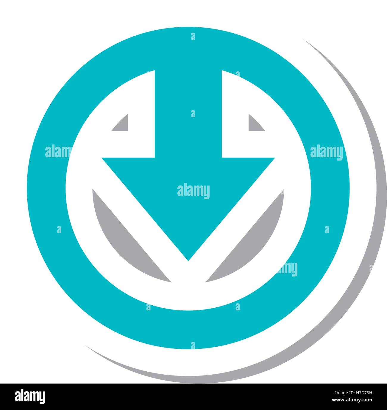 download arrow symbol Stock Vector Image & Art - Alamy