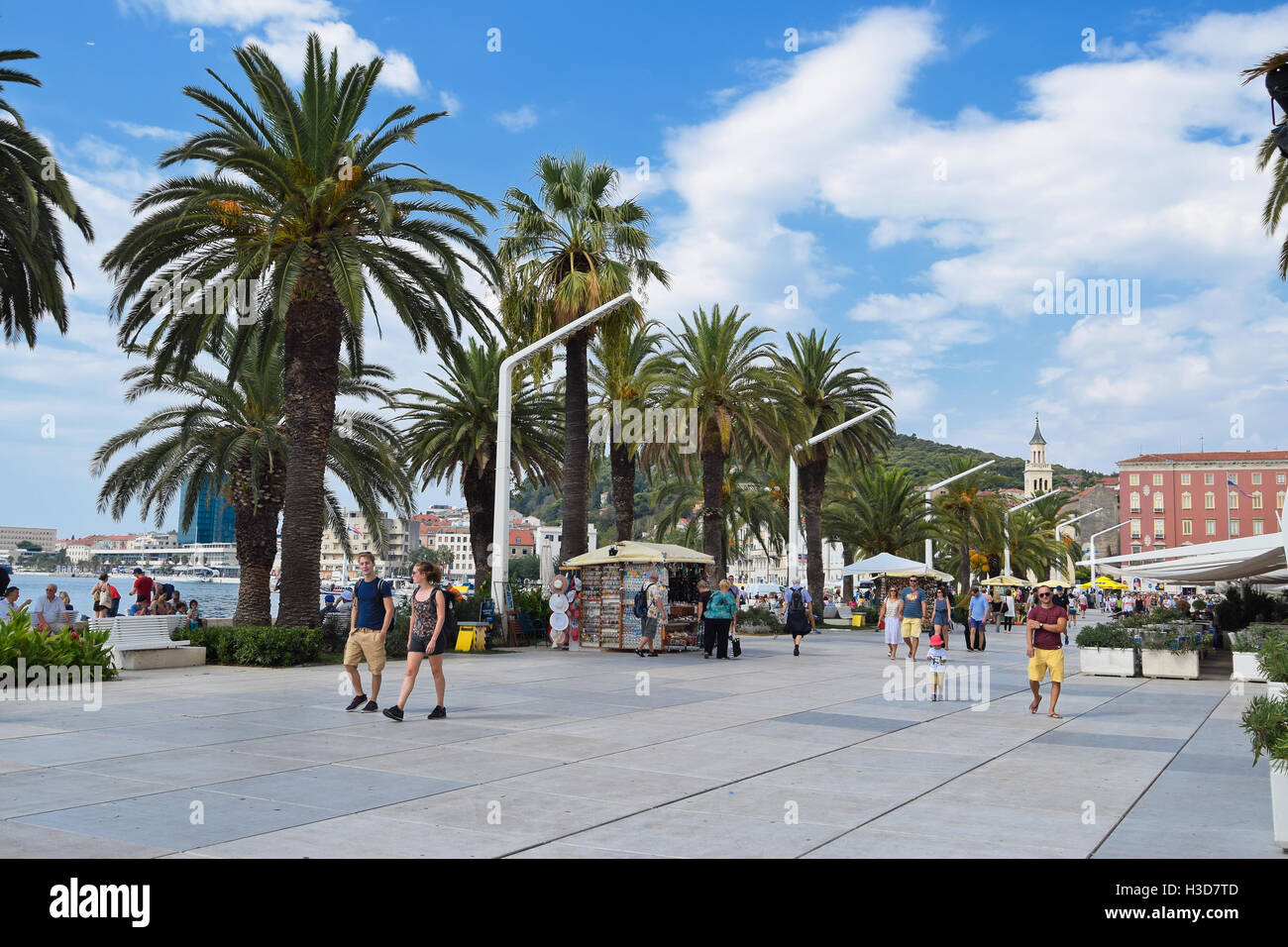 Riva is a popular seafront promenade in Split, the second largest city ...