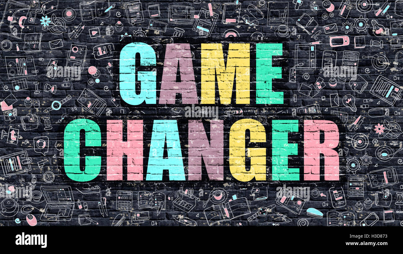 Game Changer Concept with Doodle Design Icons Stock Photo - Alamy