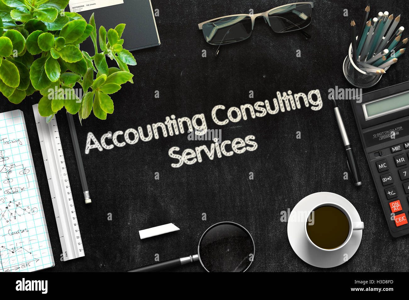 Accounting Consulting Services Concept. 3D render Stock Photo - Alamy