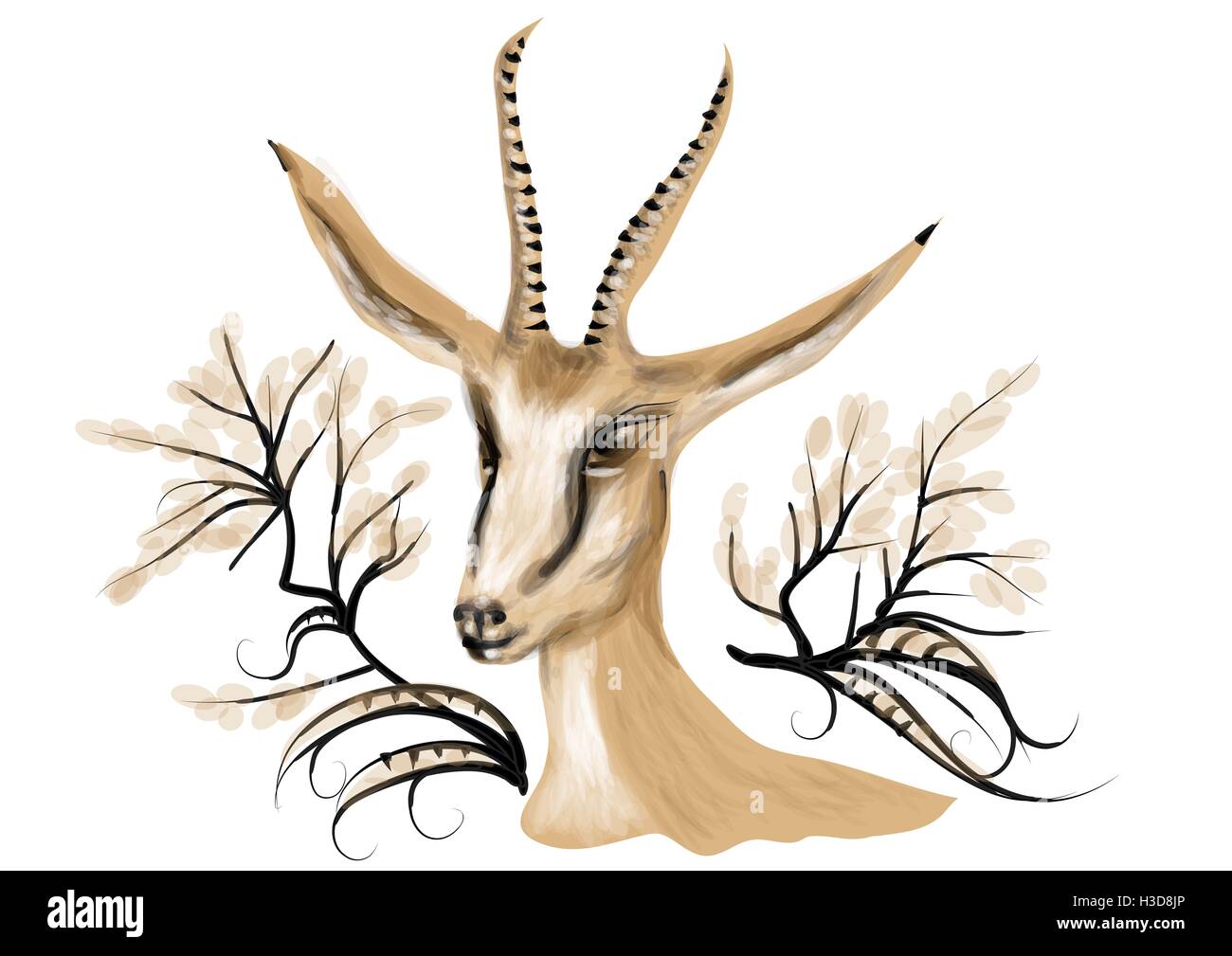 Springbok Cut Out Stock Images & Pictures - Alamy