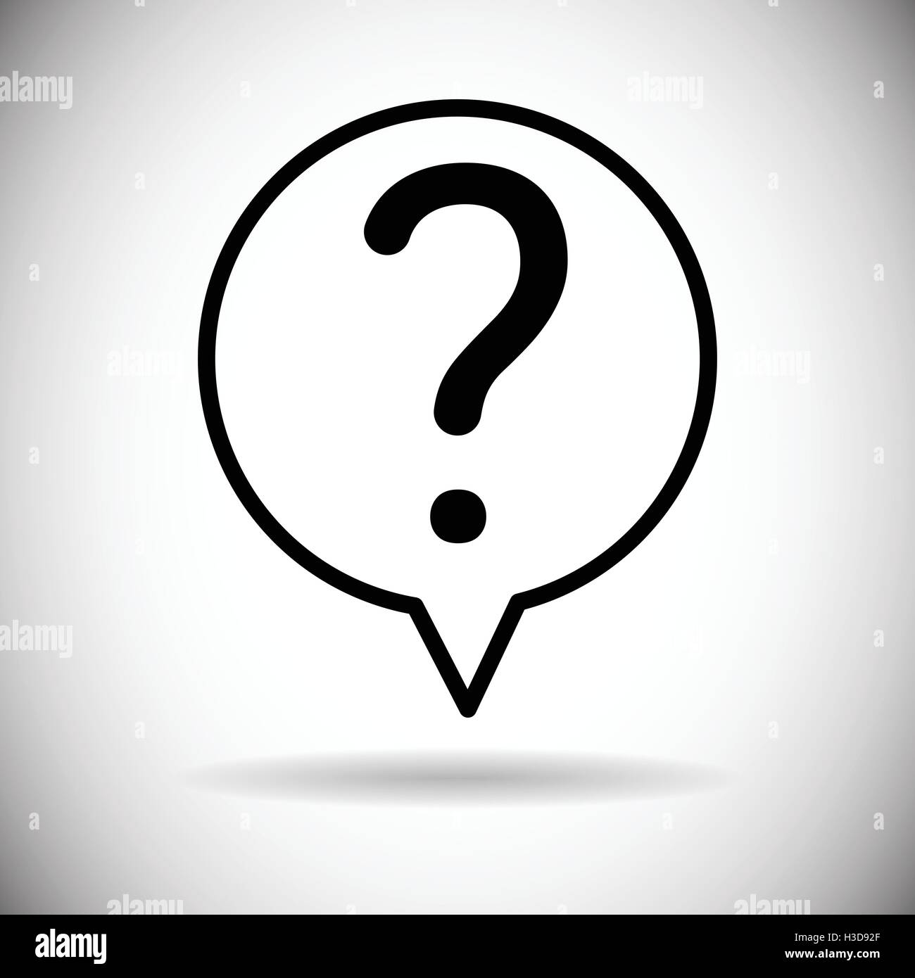 Question Mark Chat Bubble Icon Stock Vector Image & Art - Alamy